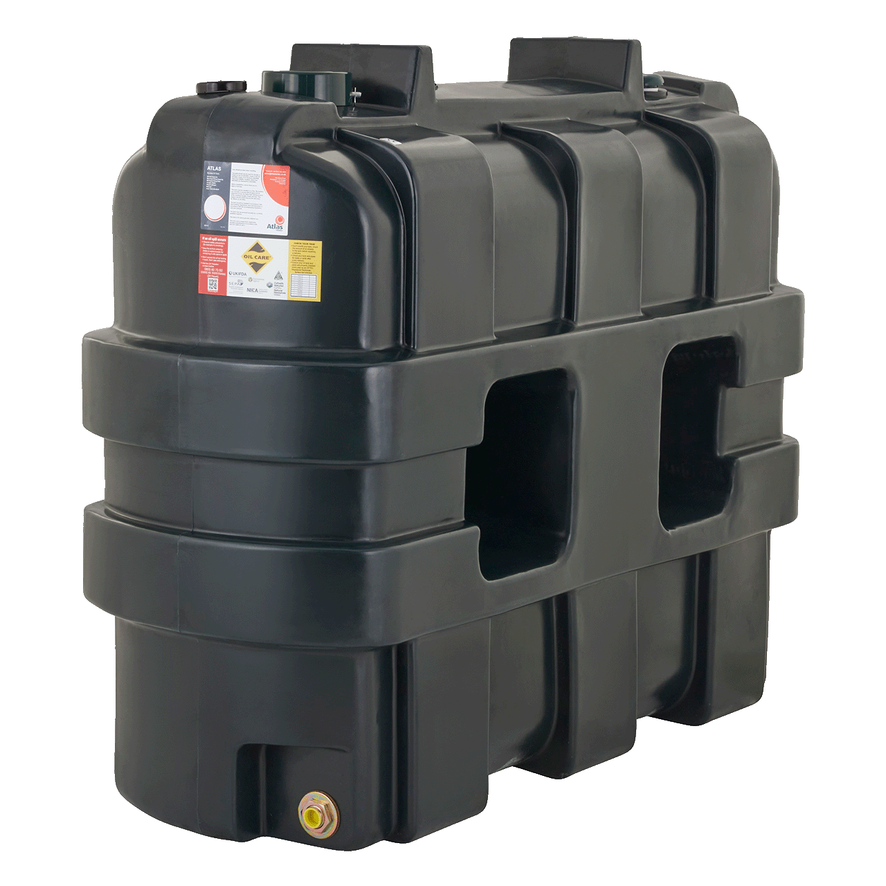 Atlas Single Skin Slimline Oil Tank